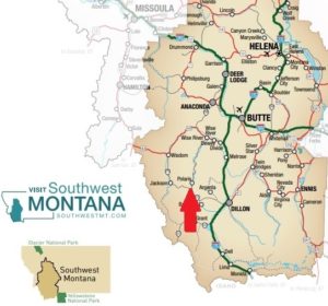 SW Montana map – Evans Outdoor Adventures