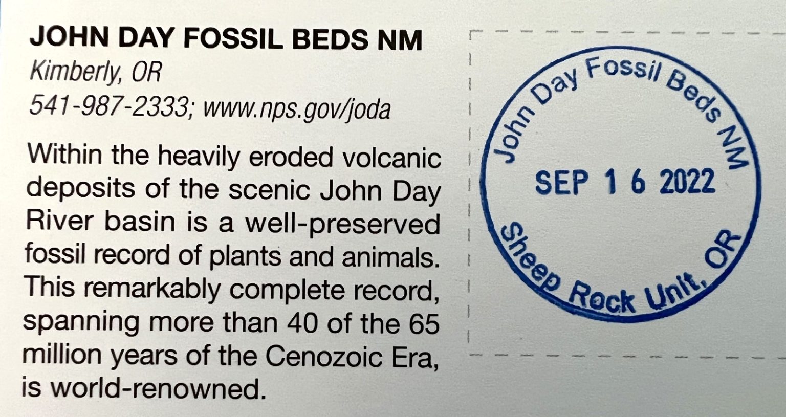 John Day Fossil Beds National Monument: Sheep Rock Unit – Evans Outdoor Adventures